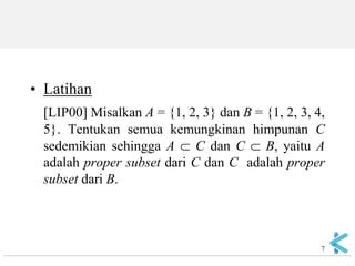 Matematika Diskrit - 03 himpunan - 02 | PPT