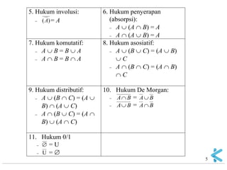 Matematika Diskrit - 03 himpunan - 04 | PDF