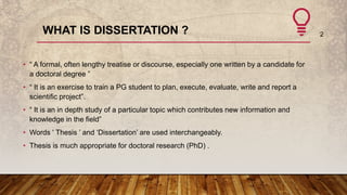 03) how to write dissertation | PPTX