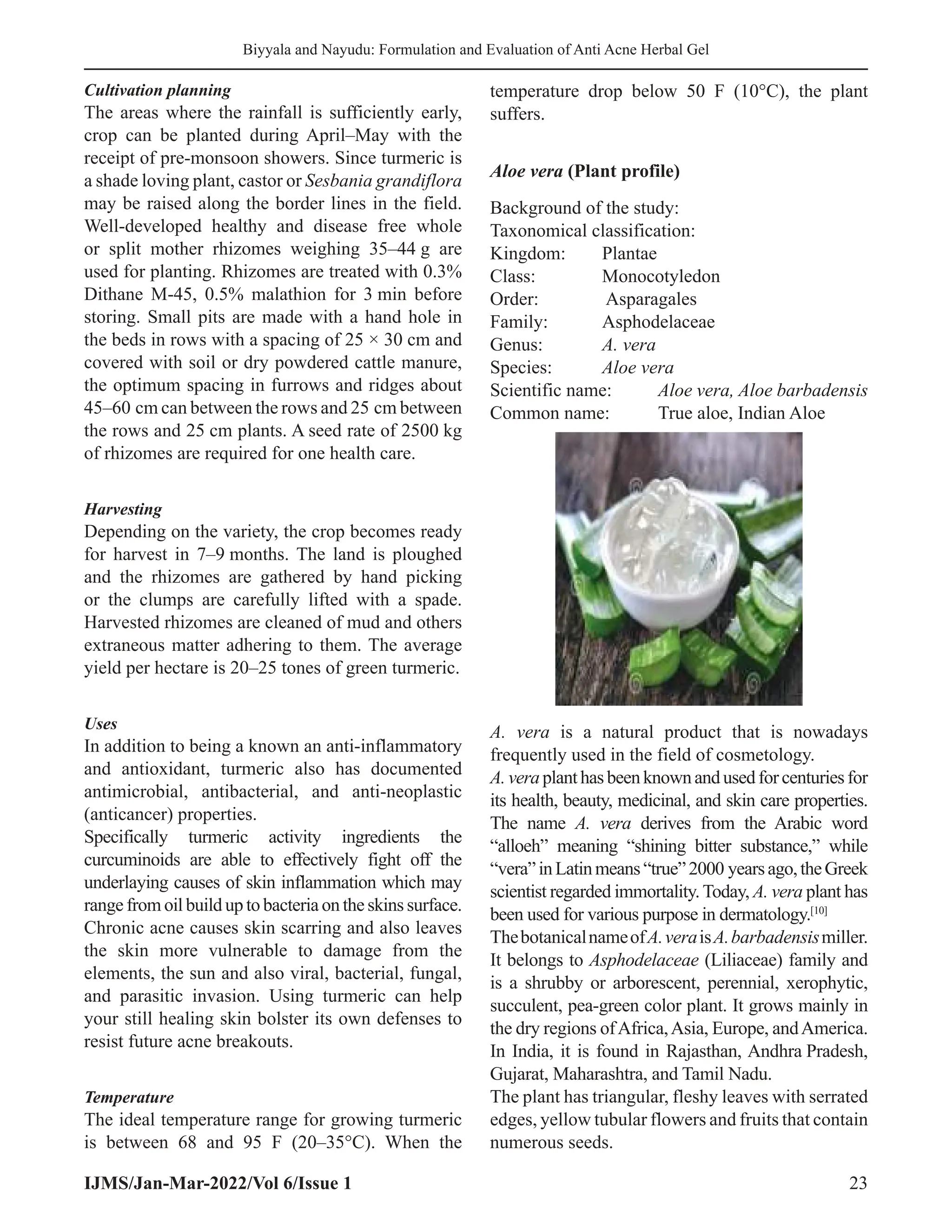 Formulation and evaluation of anti-acne herbal gel | PDF