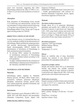 Dissolution Method Validation with Reverse Phase Chromatographic Method ...