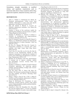 Solubility and Solubility Enhancement Techniques: A Comprehensive ...