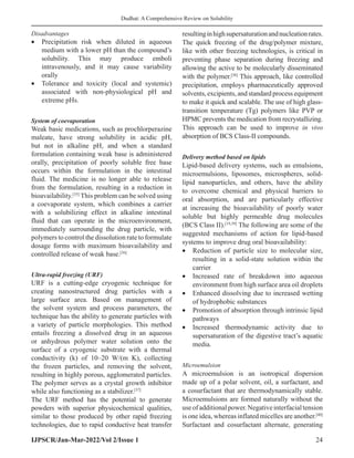 Solubility and Solubility Enhancement Techniques: A Comprehensive ...