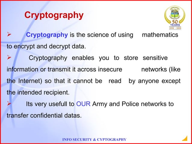 Information Security & Cryptography | PPT