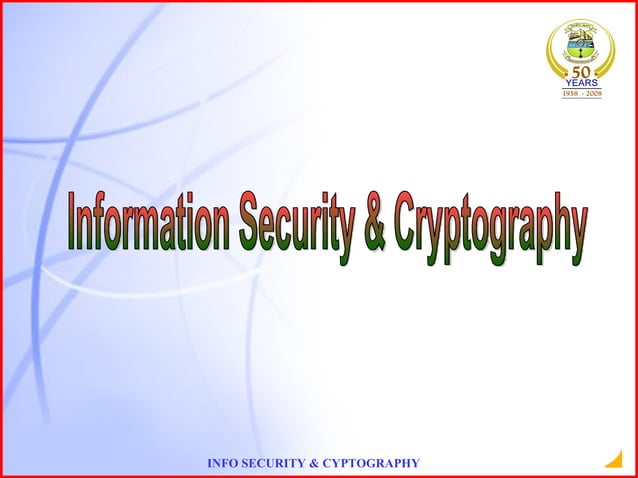 Information Security & Cryptography | PPT