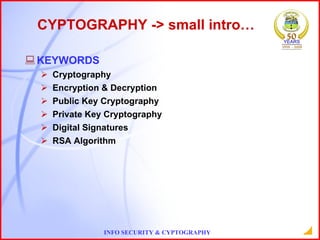 Information Security & Cryptography | PPT