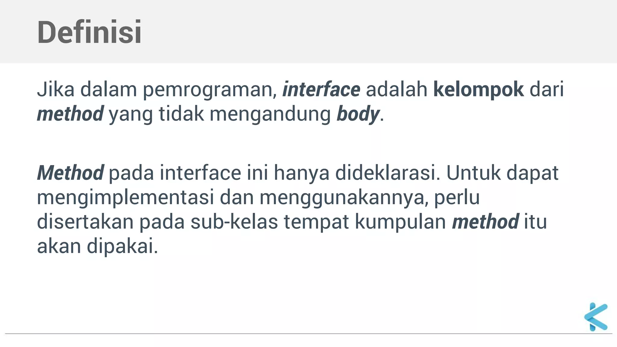 OOP - Interface | PDF