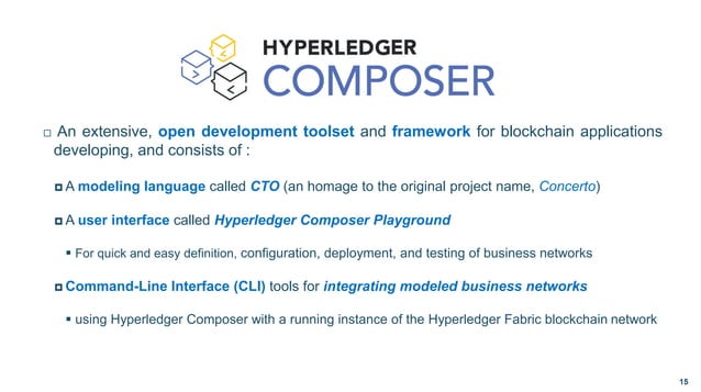 03 - An introduction to hyperledger composer | PDF