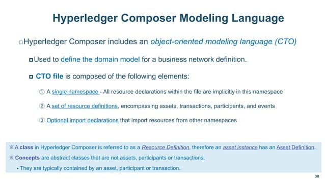 03 - An introduction to hyperledger composer | PDF