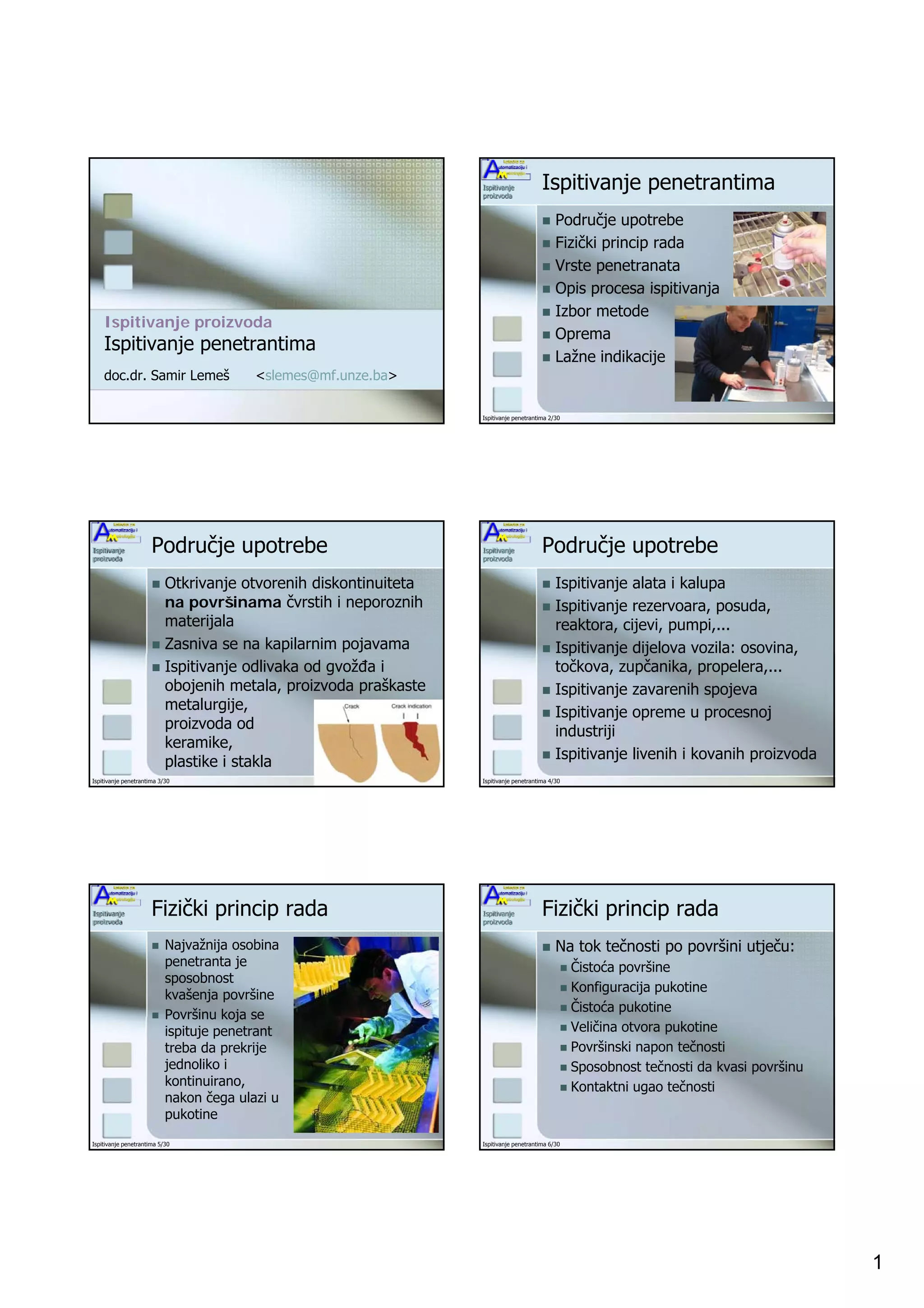 03 ispitivanje penetrantima | PDF