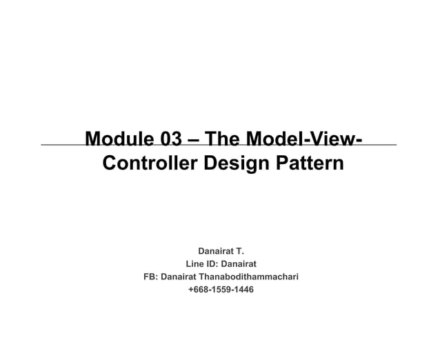 JEE Programming - 03 Model View Controller | PDF