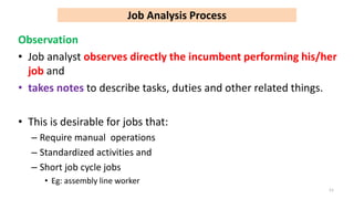 job Analysis | Leadership development in society | PPT
