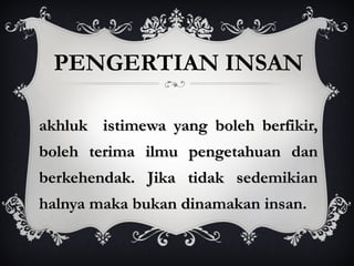 Konsep Insan | PPT