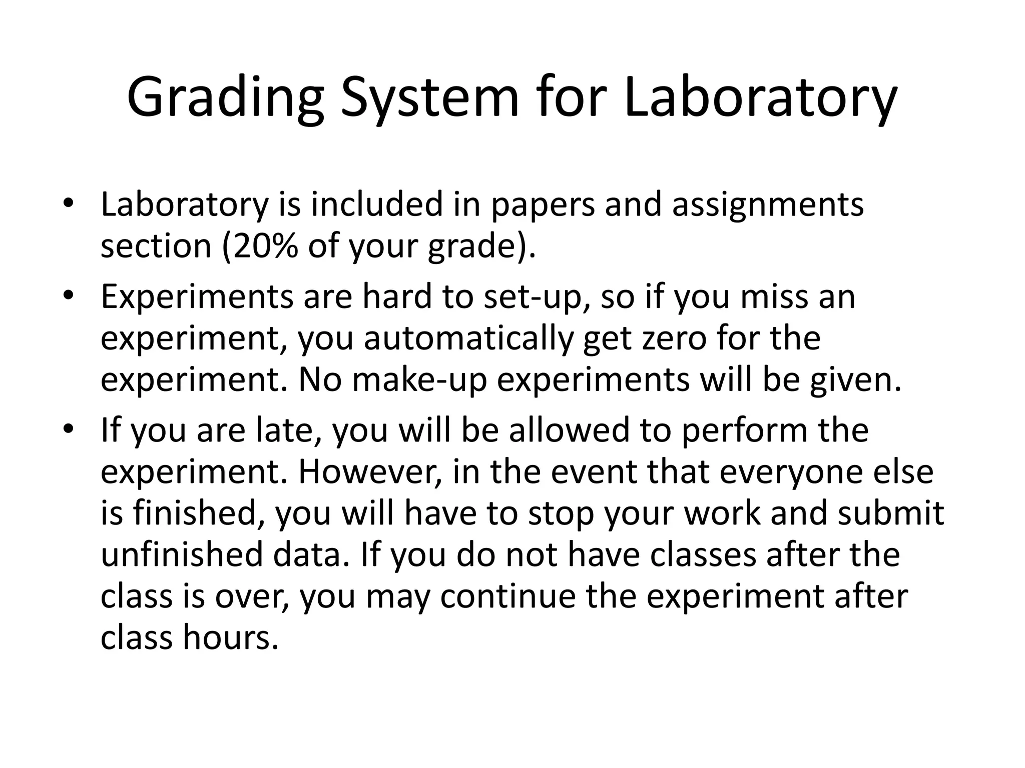 03 laboratory orientation | PPTX