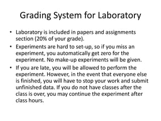 03 laboratory orientation | PPTX