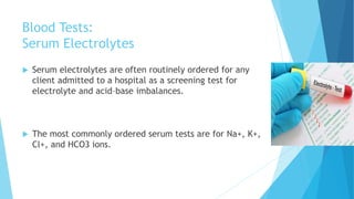 03 laboratory tests part 1 | PPTX