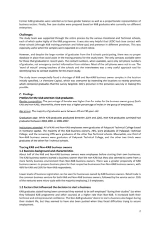 03 lao pdr tracer study and impact assessment synthesis | PDF