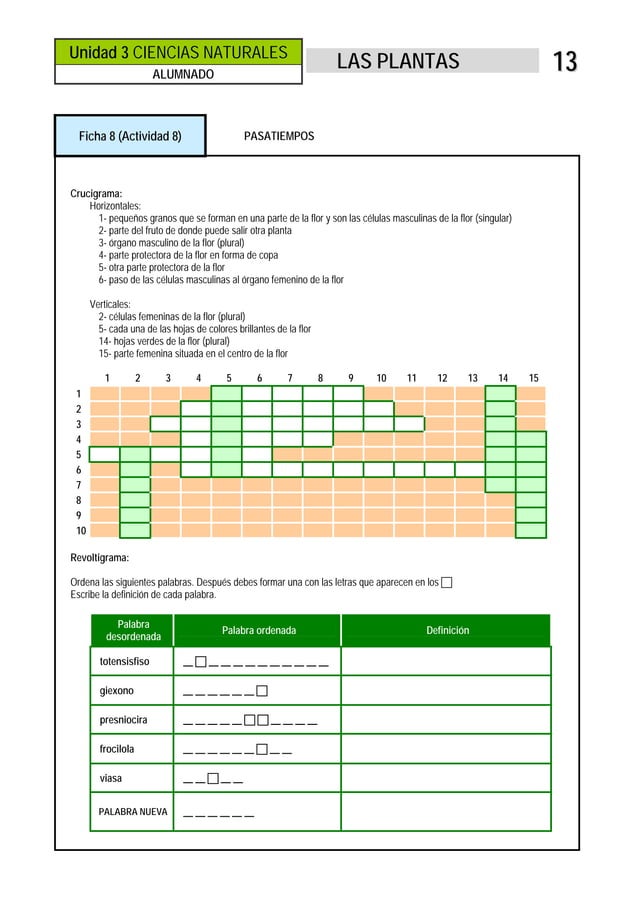 03 las plantas_alumnado | PDF