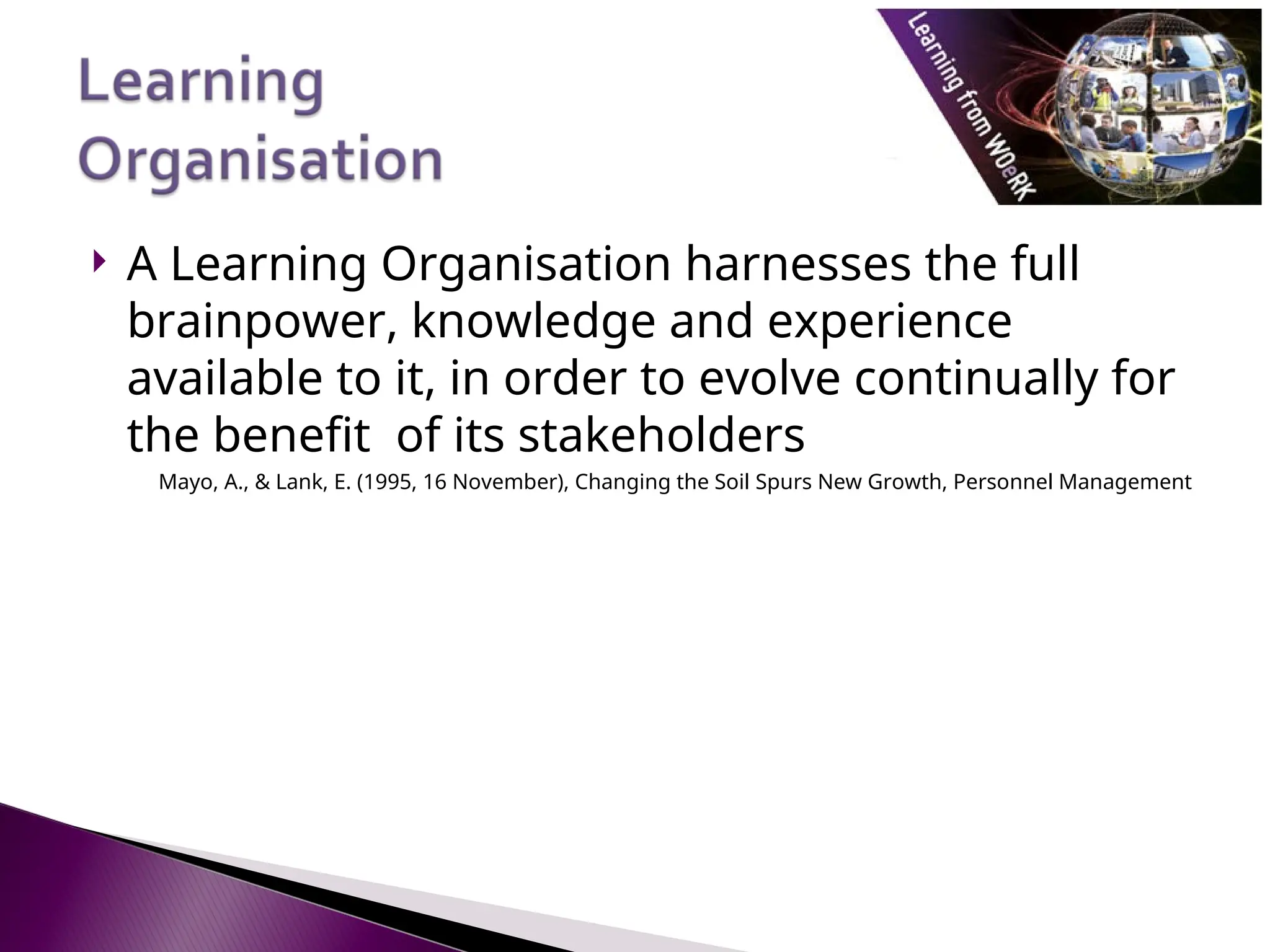 03 Learning Organisation and its impact | PPT