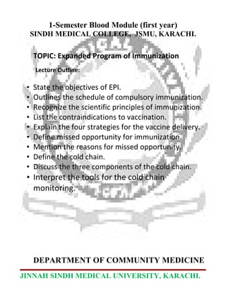 03 lecture out line for semester i (com.med) | PDF