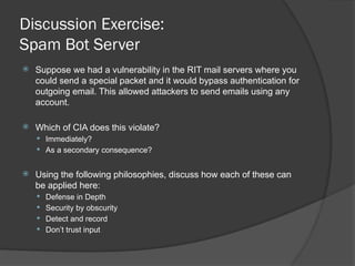 Development lifecycle and principals of Security | PPT