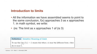 limits calculus for higher education 1234 | PPTX