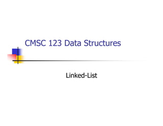 linked list (CMSC 123) | PDF
