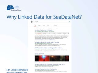 SeaDataCloud - Linked Data Developments in SeaDataCloud | PPT