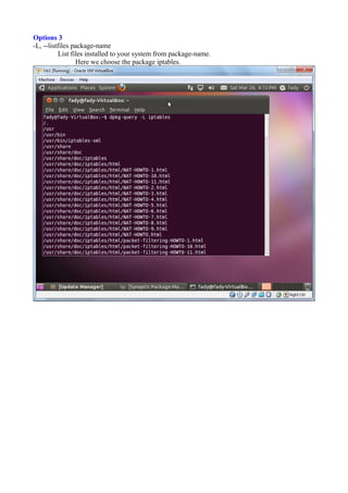 03 linuxfirewall1 | PDF | Operating Systems | Computer Software and Applications