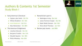 UNED American Literature I: 03 Anne Bradstreet | PPT
