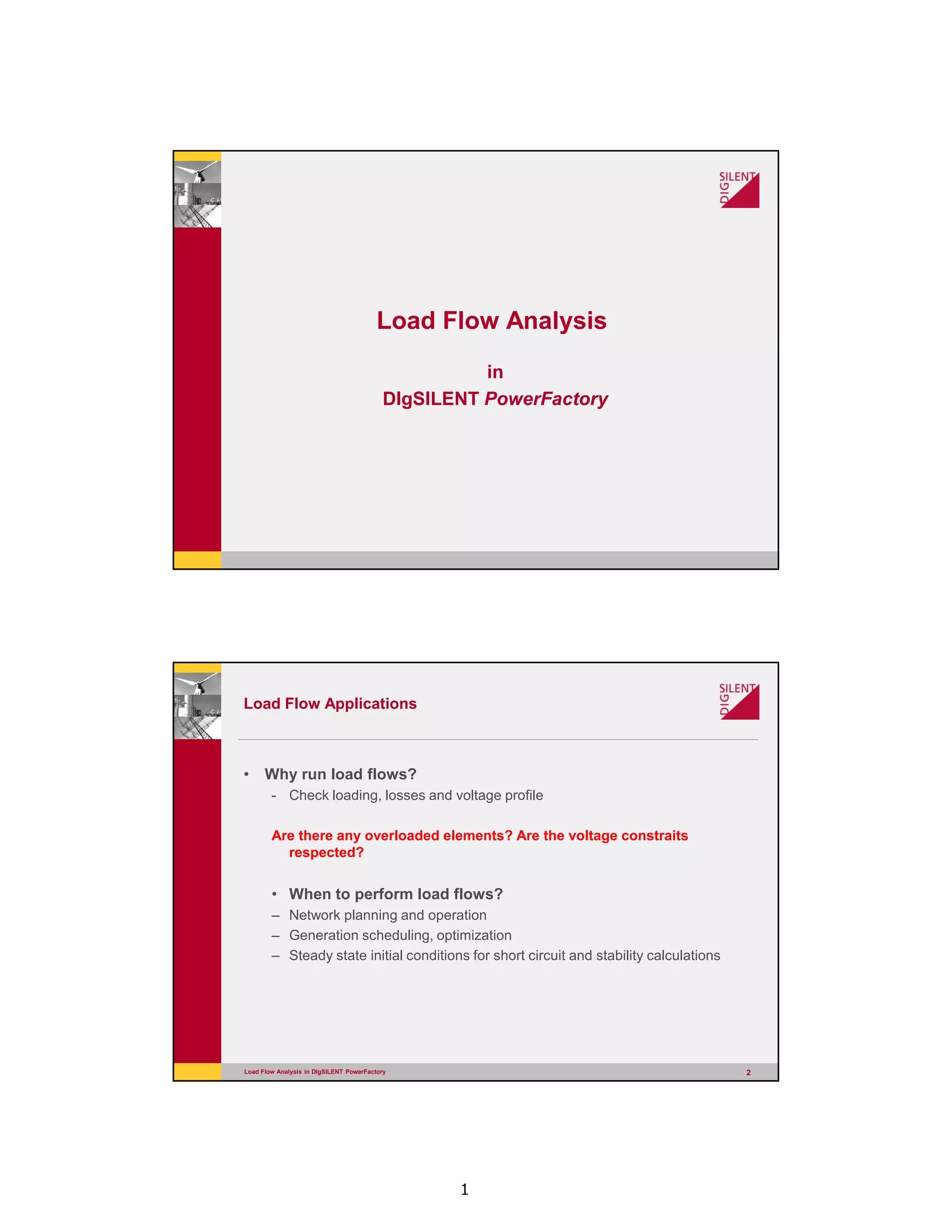DigSILENT PF - 03 load flow analysis | PDF
