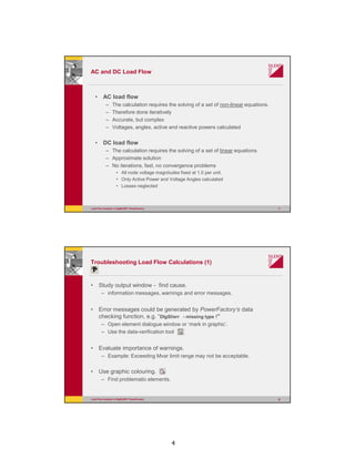 DigSILENT PF - 03 load flow analysis | PDF
