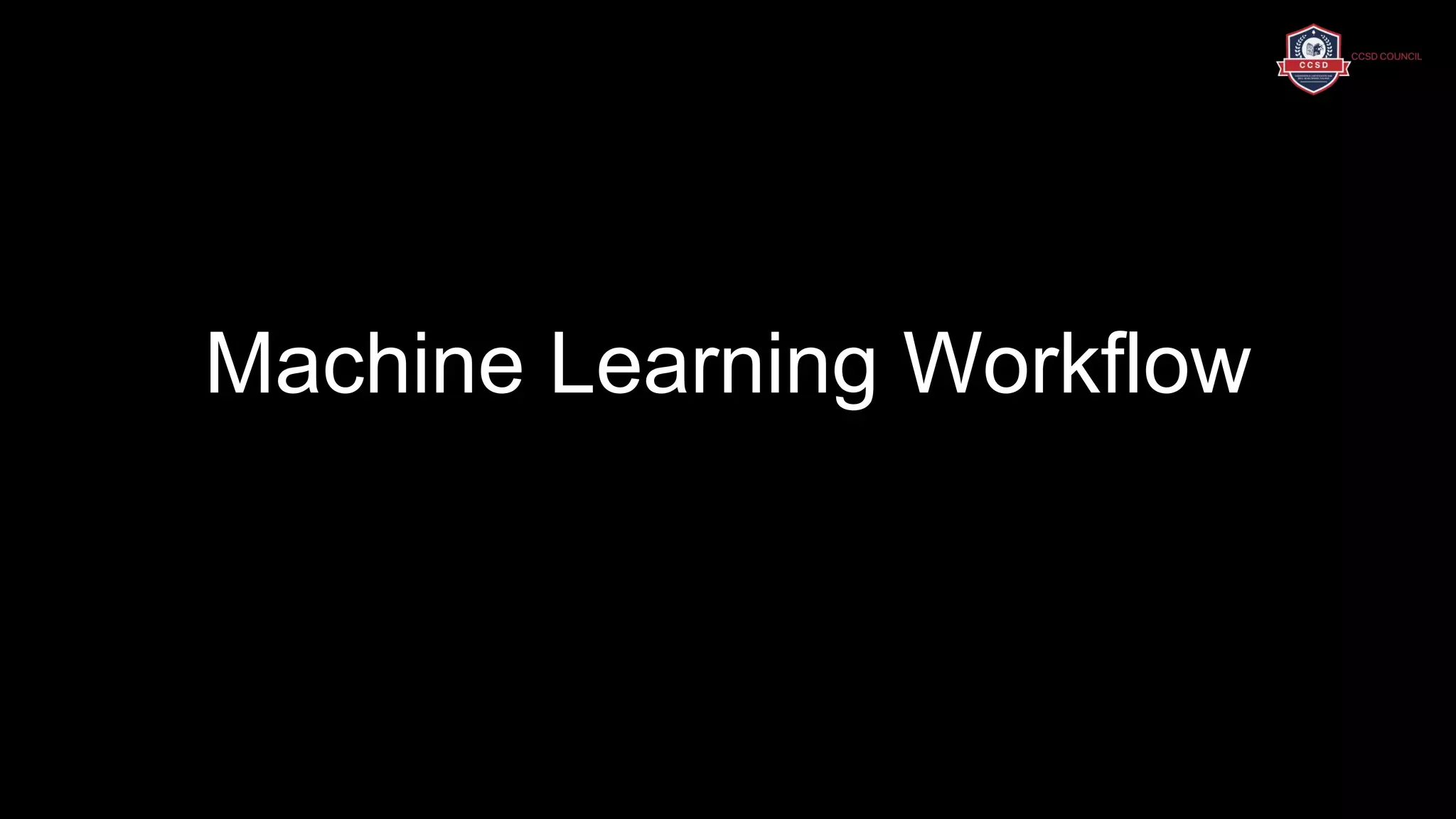 03 machine learning workflow v2 | PPTX