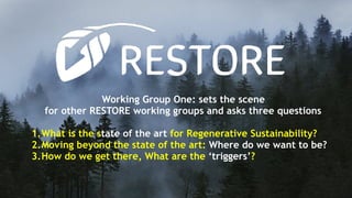 Sustainability: from Restorative to Regenerative | Martin Brown ...