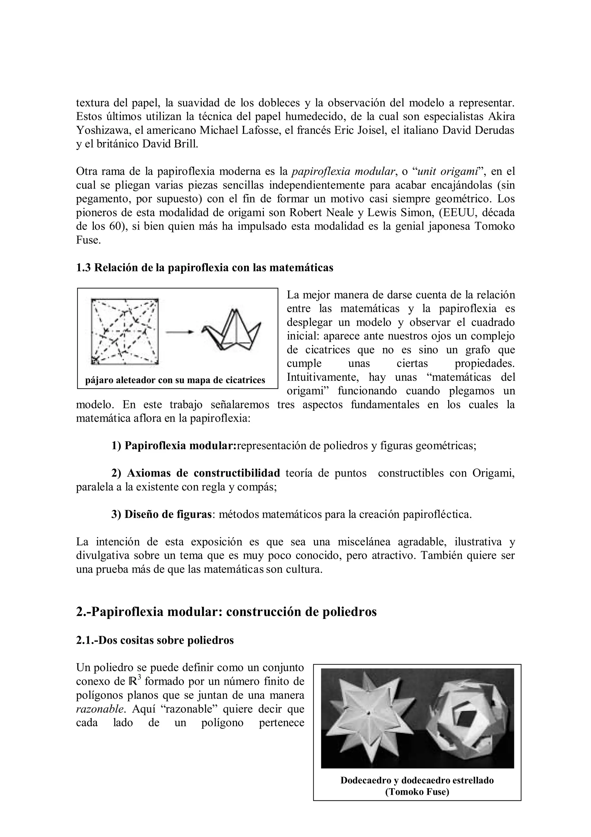 Matemáticas y Papiroflexia | PDF