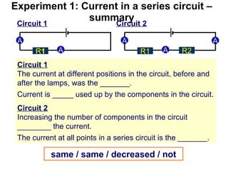 Y8 Electricity 03 measuring current | PPT