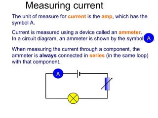 Y8 Electricity 03 measuring current | PPT