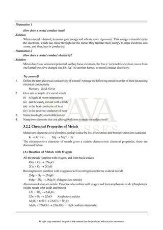 NCERT Chapter- 3 Metals & Non-metals pdf | PDF