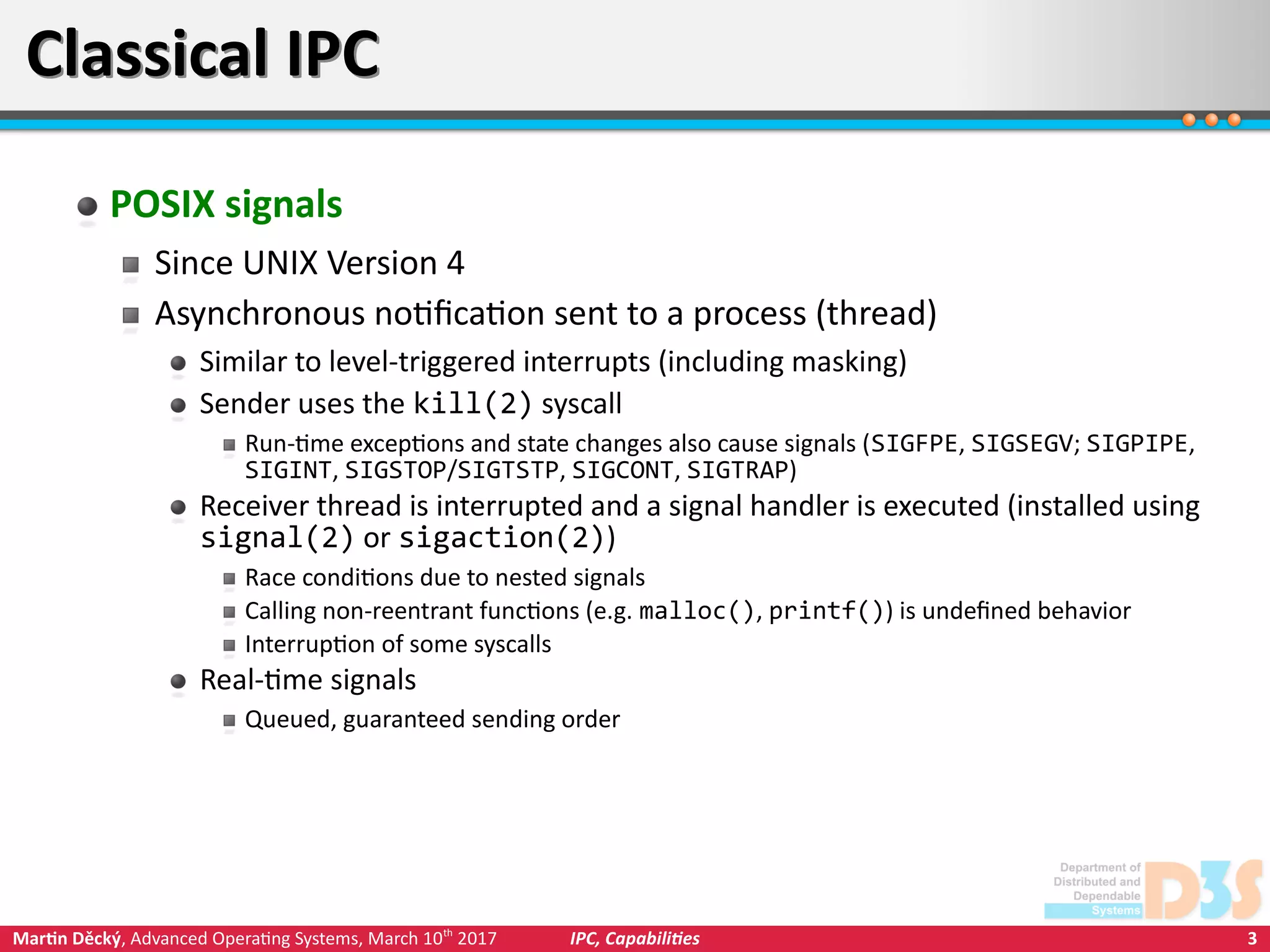 IPC in Microkernel Systems, Capabilities | PDF