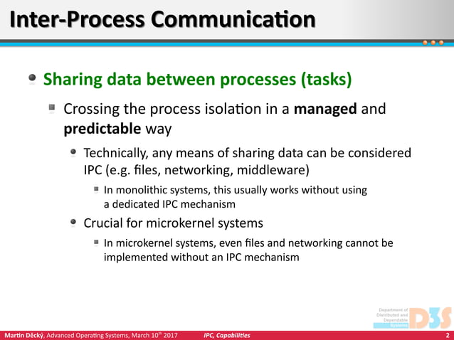 IPC in Microkernel Systems, Capabilities | PDF
