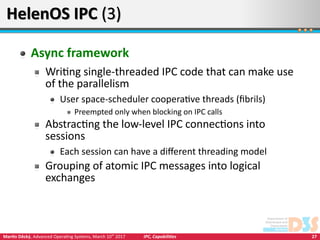 IPC in Microkernel Systems, Capabilities | PDF