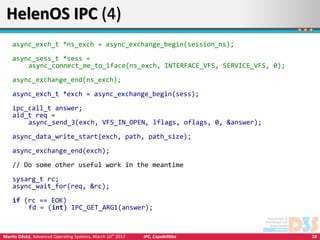 IPC in Microkernel Systems, Capabilities | PDF