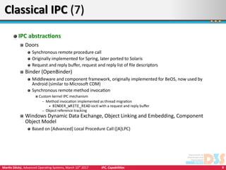 IPC in Microkernel Systems, Capabilities | PDF
