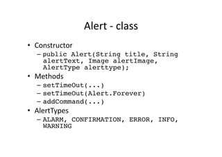 MIDP GUI Development: Alert, List, Form, TextBox | PPT