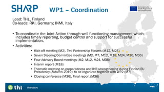 Mika Salminen: SHARP Joint Action | PPT