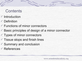 minor connectors | PPT