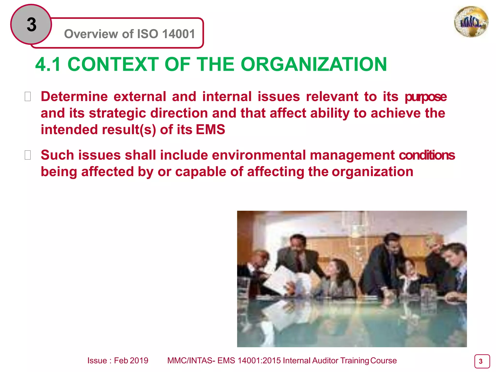ISO 14001 Context of the Organization Elements | PPTX