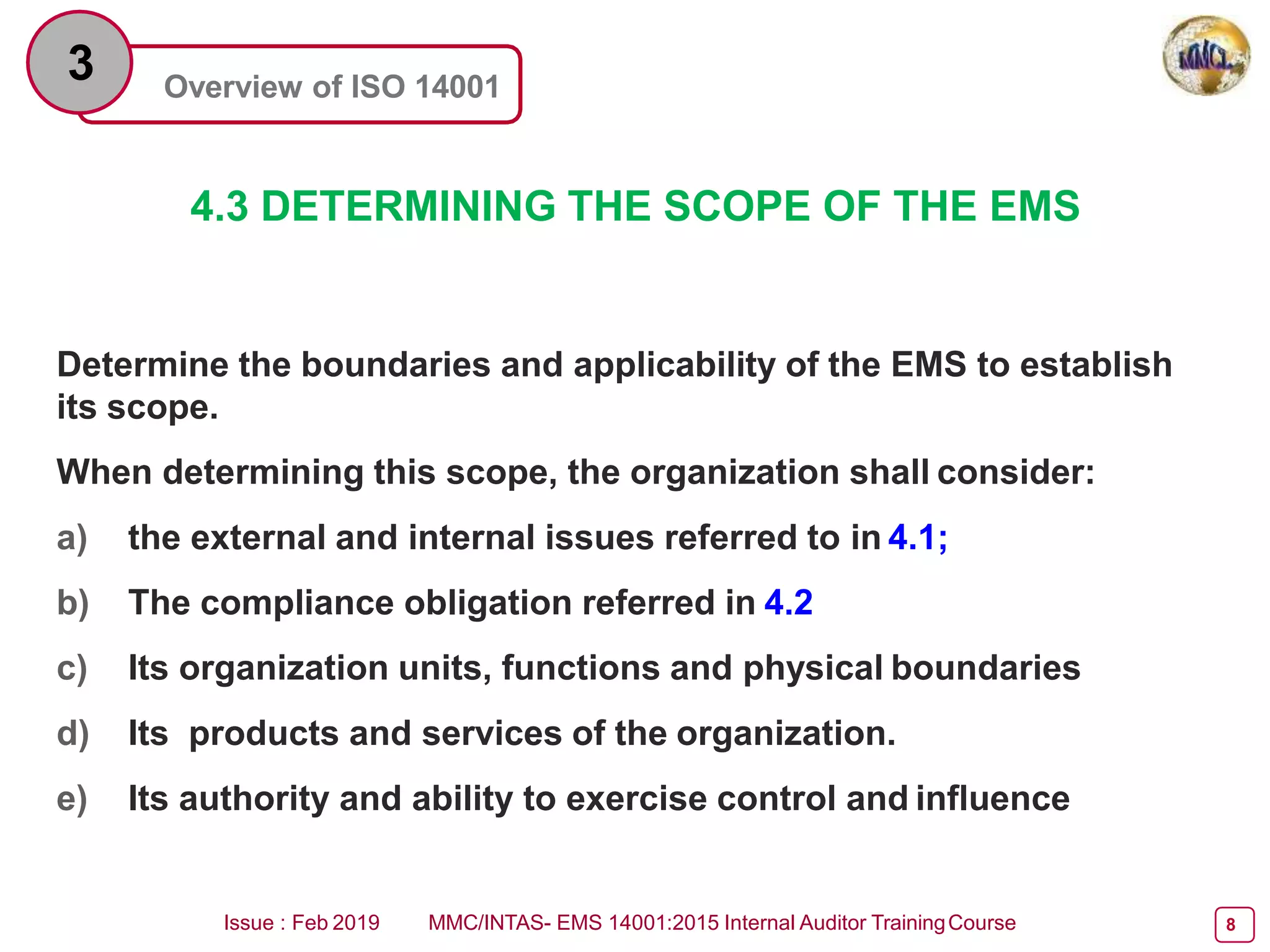 ISO 14001 Context of the Organization Elements | PPTX
