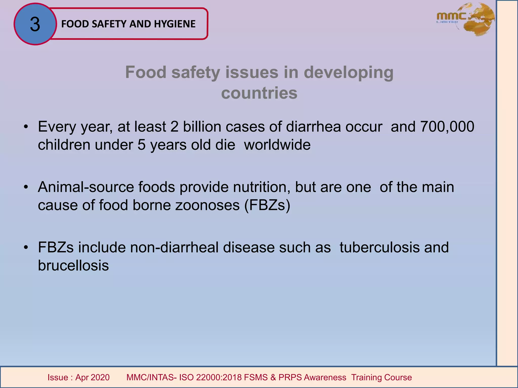 FOOD SAFETY AND HYEGIENE AWARENESS TRAINING | PPT