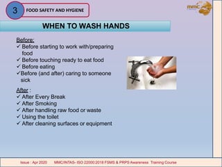 FOOD SAFETY AND HYEGIENE AWARENESS TRAINING | PPT